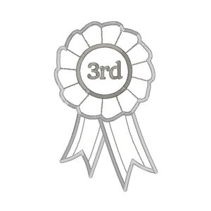 Blue Ribbon Embroidery Design, 1st Place Ribbon, 2nd Place Ribbon, 3rd ...