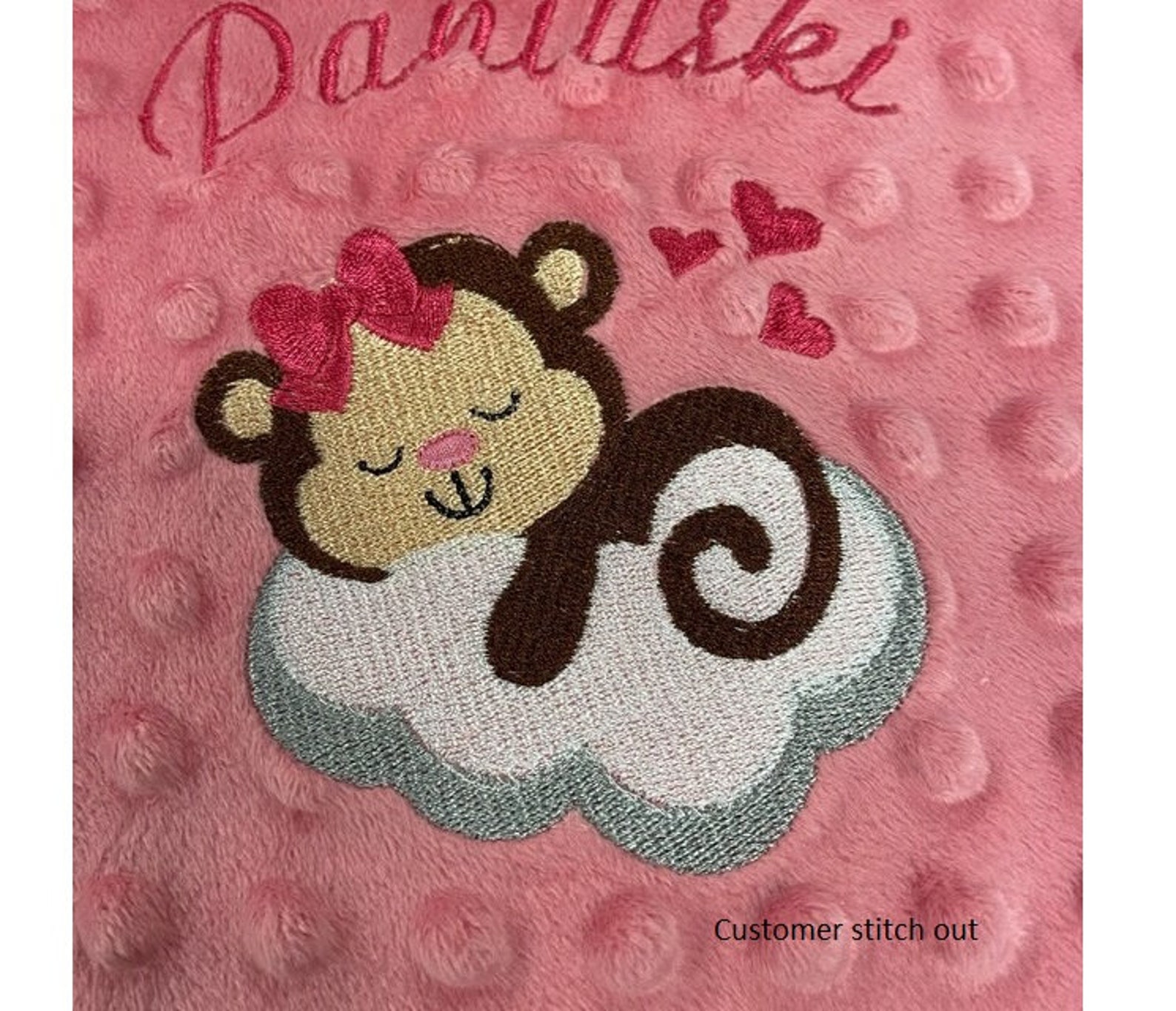 Cute Monkey Machine Embroidery Design, Mini Monkey Embroidery Design ...