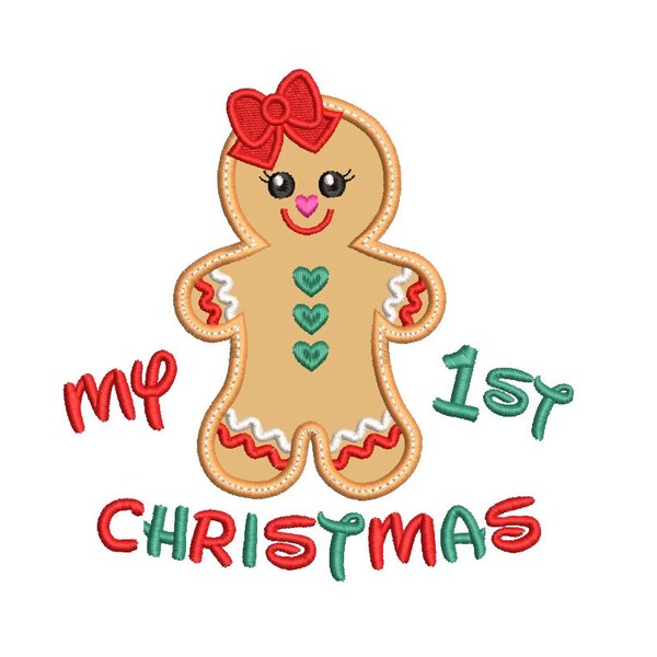 Gingerbread Applique - Etsy