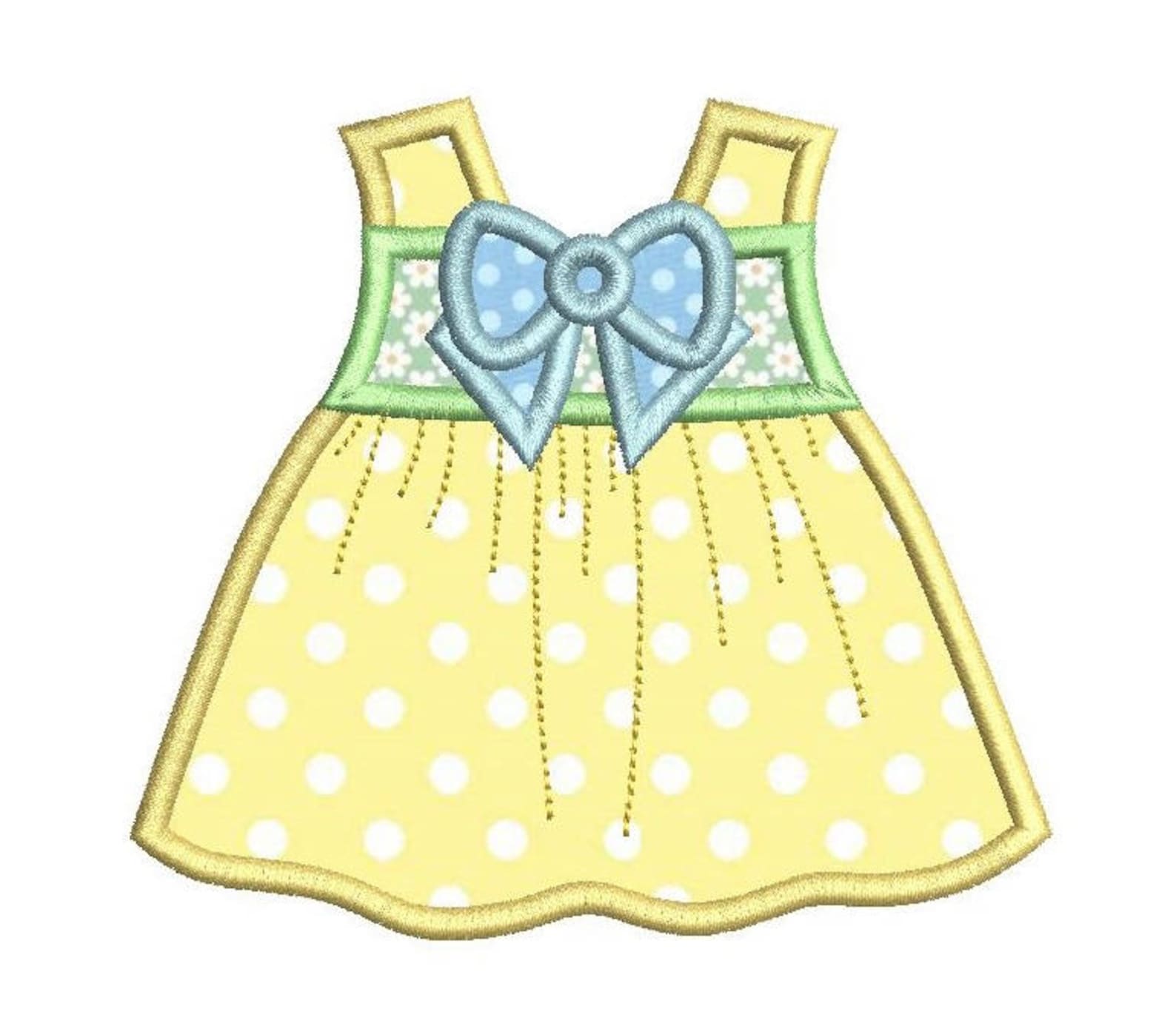 Cute Baby Dress Set Applique Machine Embroidery Designs Set - Etsy