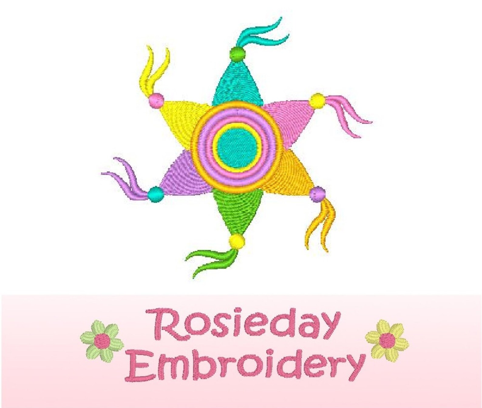 Mexican Pinata Machine Embroidery Design Pinata Wheel - Etsy