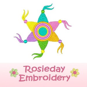 Mexican Pinata Machine Embroidery Design, Pinata Wheel, Fiesta, Mexican ...