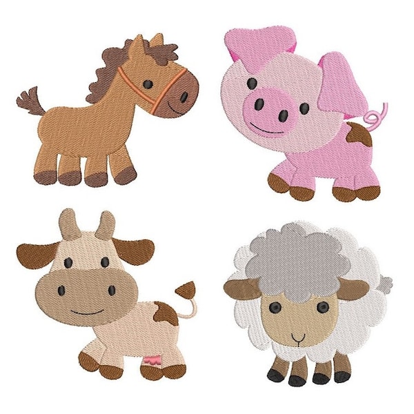 Mini Embroidery Designs Farm - Etsy