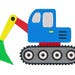 Construction Machine Embroidery Designs, Set of 12 Designs, Vehicles ...