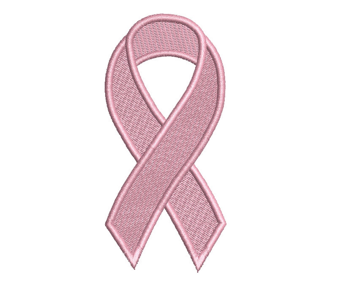 Cancer Ribbon Machine Embroidery Design, Fill Stitch Design, Cancer ...