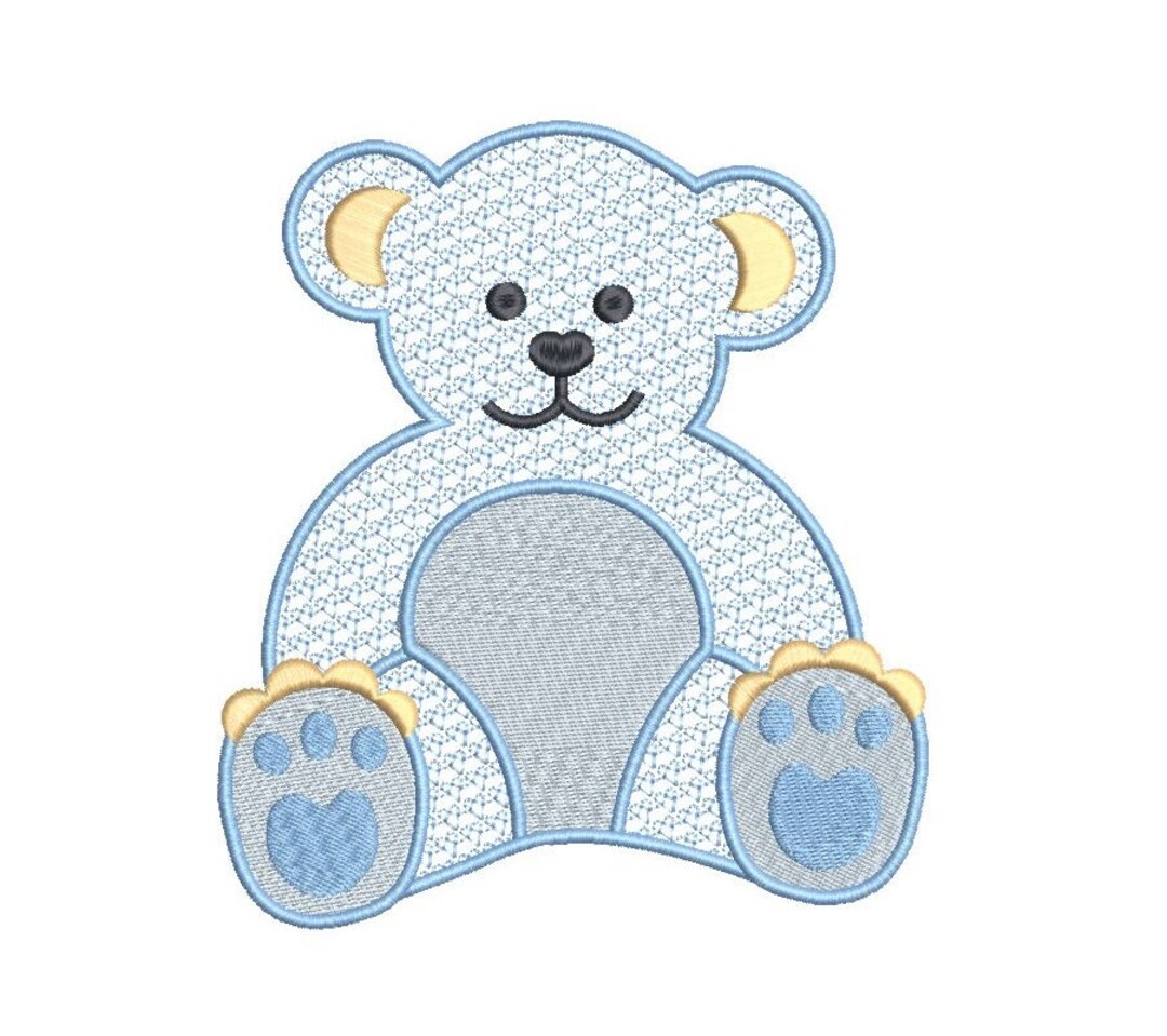 Teddy Embroidery Design, Cute Teddy, Baby Embroidery, Nursery Design ...