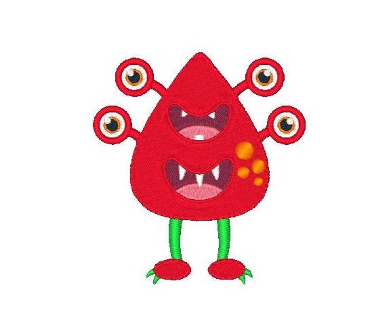 Monster Machine Embroidery Designs Set of 12 Halloween - Etsy