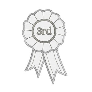 Blue Ribbon Embroidery Design, 1st Place Ribbon, 2nd Place Ribbon, 3rd ...