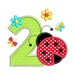 2nd Birthday Embroidery Design, Second Birthday Applique, Number 2 ...
