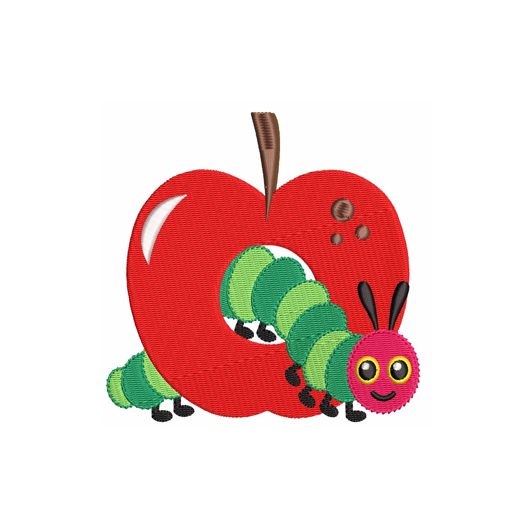 Caterpillar Embroidery Designs, Fill Stitch, Cute Caterpillars ...