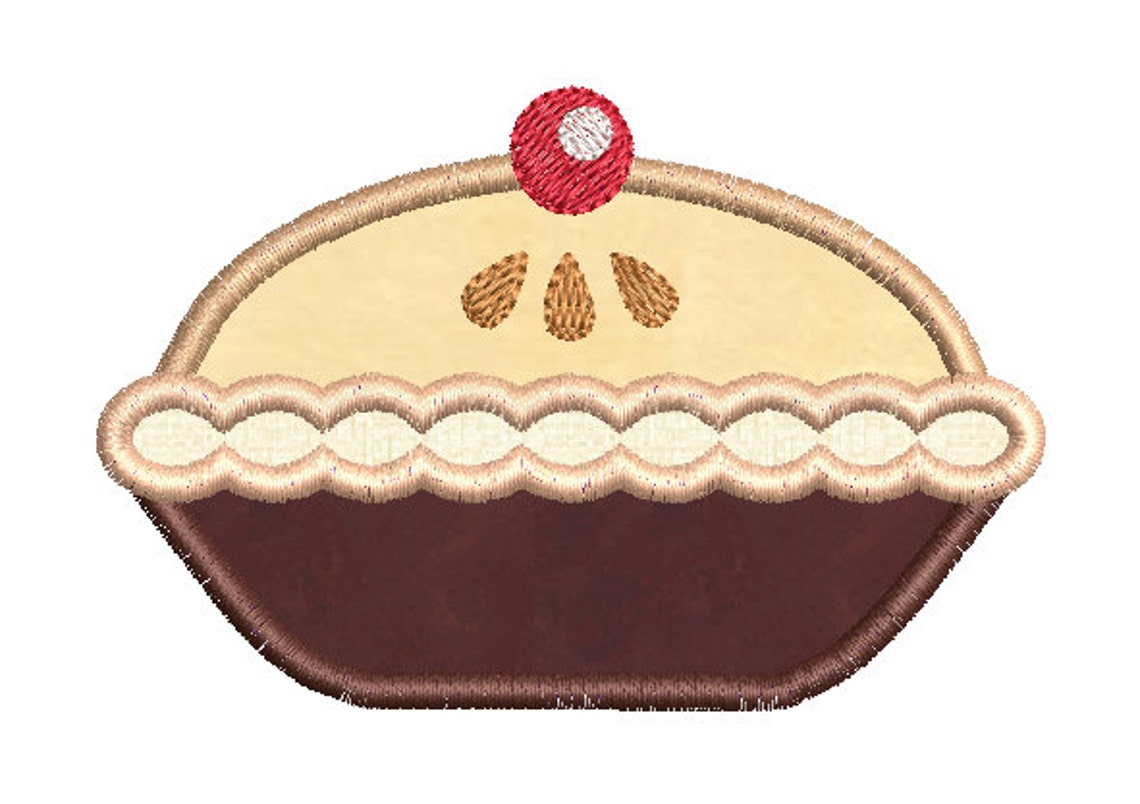 Sweet Pie Applique Machine Embroidery Design Yummy Pie - Etsy