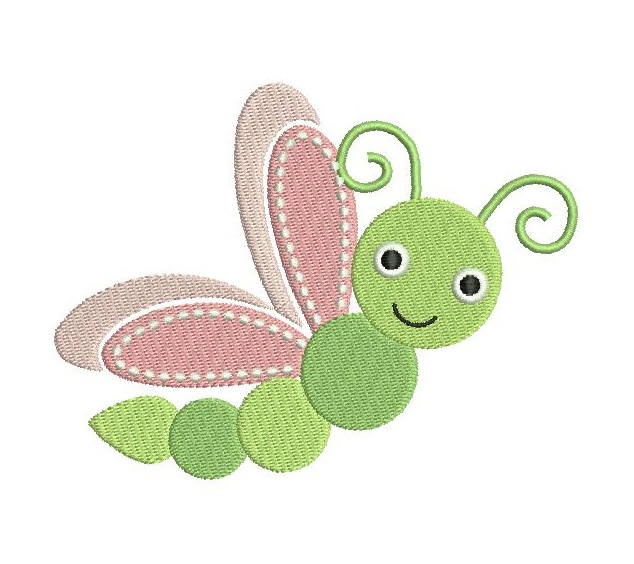 Cute Bugs Machine Embroidery Designs Set of 8 Garden Insects | Etsy