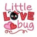 Valentine's Day Machine Embroidery Applique Design, Cute Love Bug ...