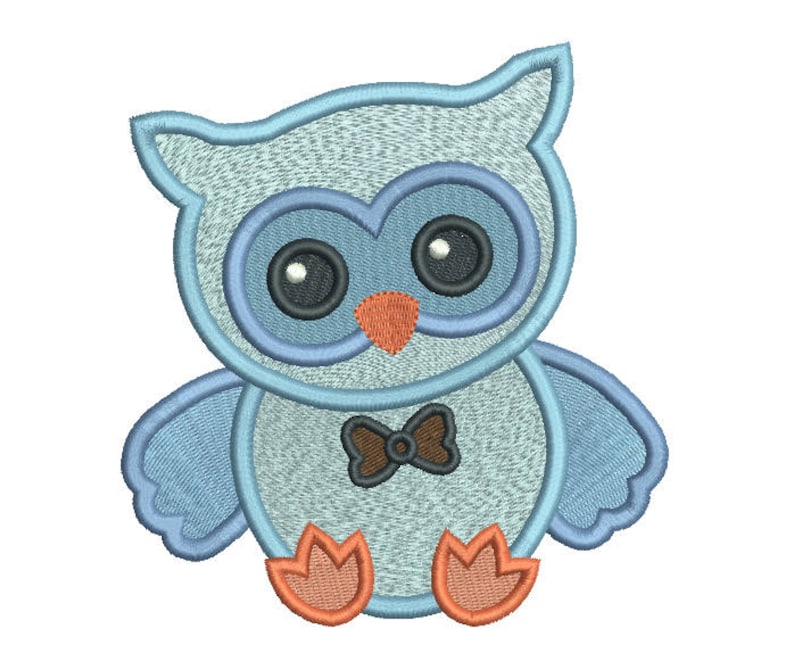 Baby Owl Machine Embroidery Design Fill Stitch Owl Sweet - Etsy