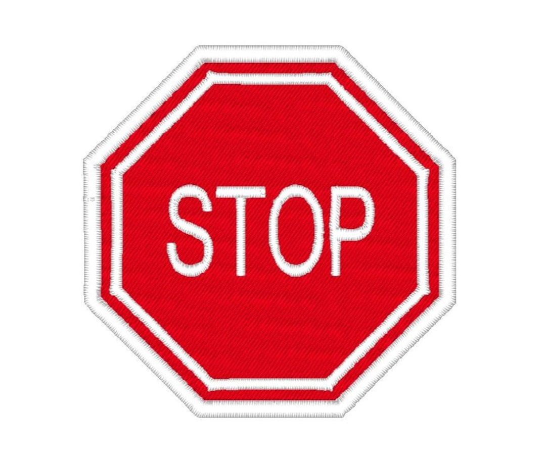 Stop Sign Machine Embroidery Applique Design, Boys, Traffic Signal Fill ...