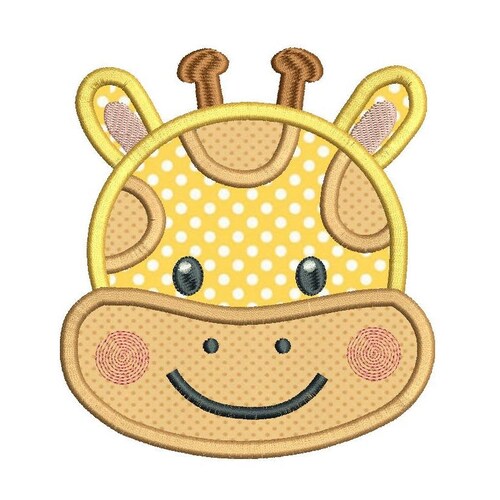 Girl Giraffe Baby 01 Applique Machine Embroidery Design - Etsy