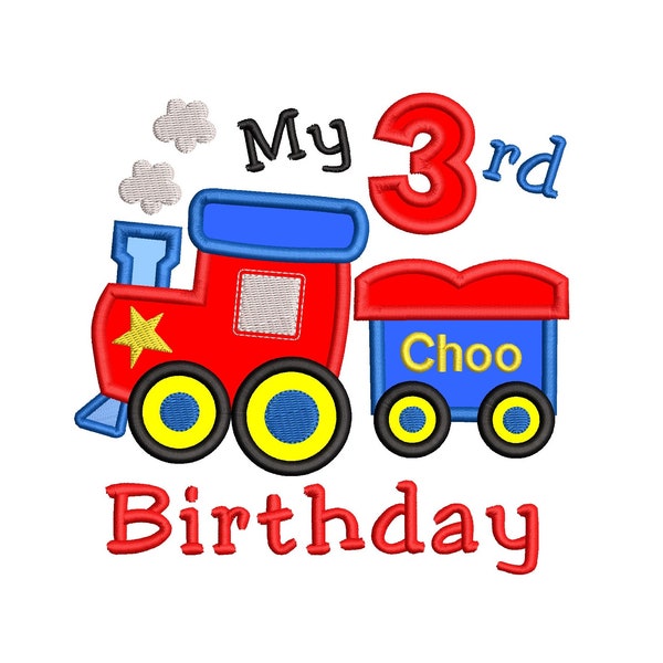 Train Applique - Etsy