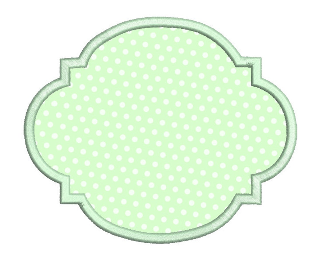 Frames Applique Machine Embroidery Design, Set of 6 Applique Frames ...