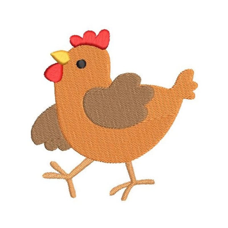 Chicken Embroidery - Etsy