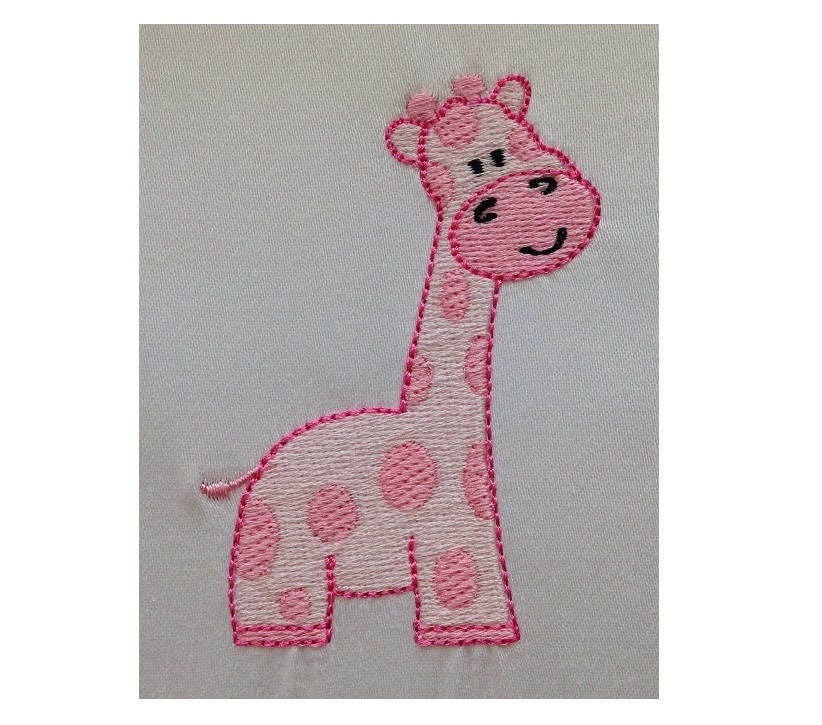 Jungle Animal Machine Embroidery Designs Fill Stitch Baby | Etsy