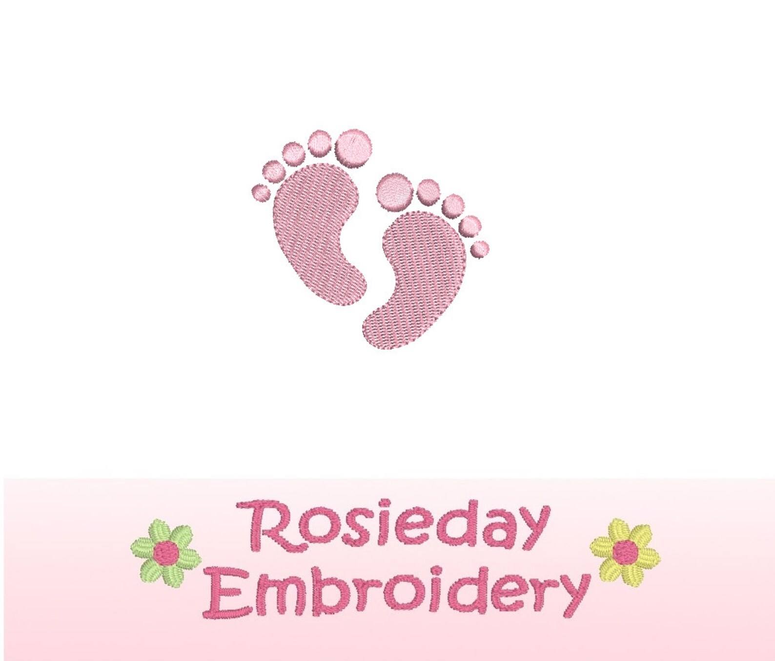 Mini Baby Feet Machine Embroidery Design Fill Stitch Newborn - Etsy