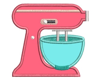 Kitchen Mixer Applique Machine Embroidery Design-instant DOWNLOAD - Etsy