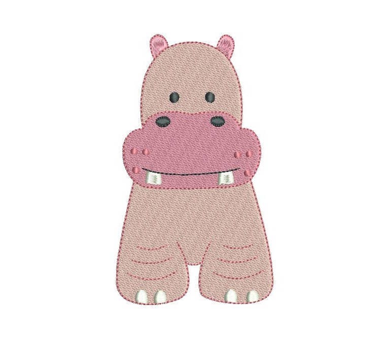 Jungle Animal Machine Embroidery Designs Fill Stitch Baby | Etsy