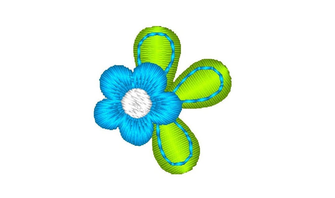 Mini Floral Machine Embroidery Design, Fill Stitch, Tiny Floral ...
