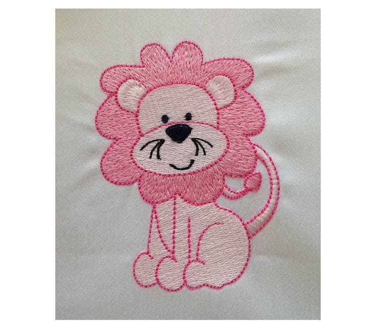 Jungle Animal Machine Embroidery Designs Fill Stitch Baby | Etsy