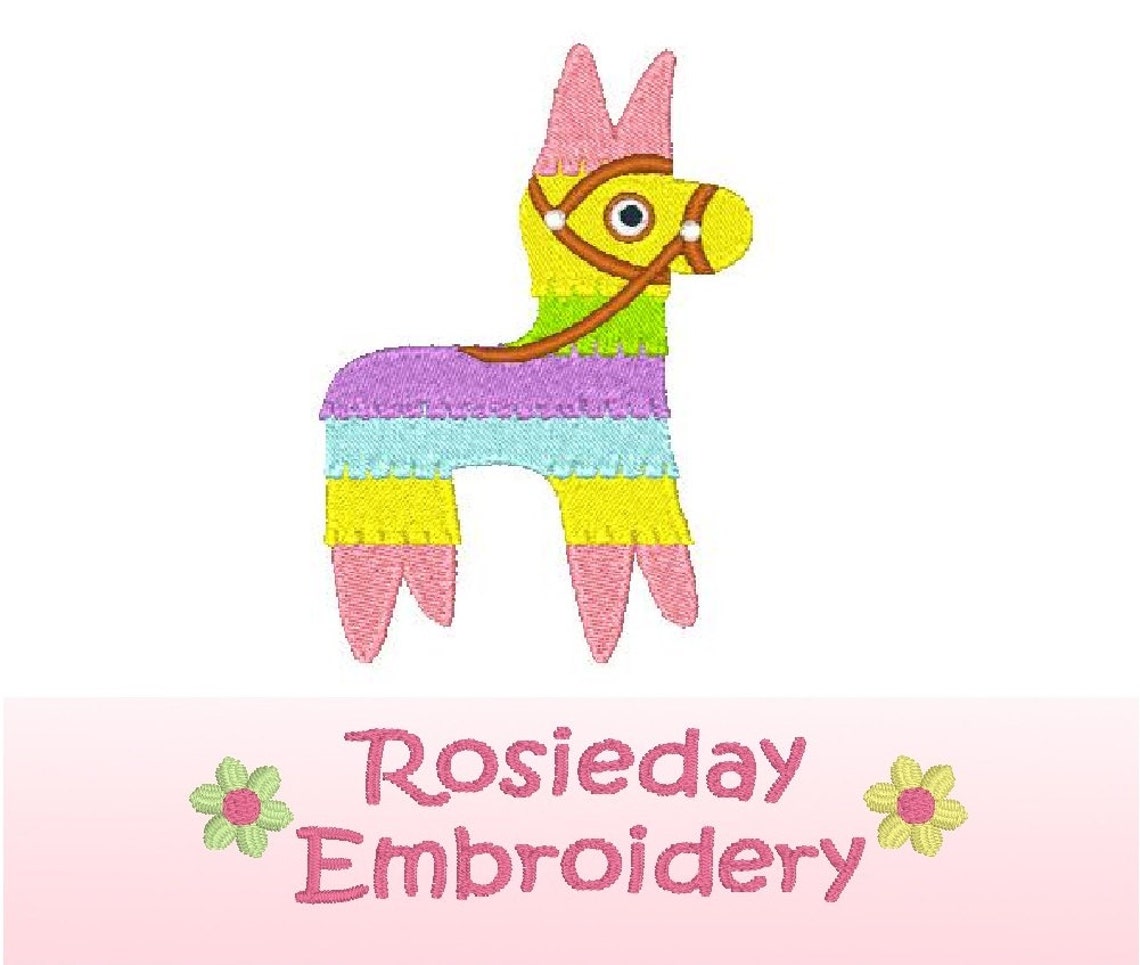 Pinata Donkey Machine Embroidery Design Fiesta Fun Cute | Etsy