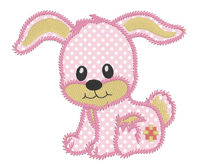 Bunny Applique Machine Embroidery Design Cute Bunny Rabbit - Etsy Australia