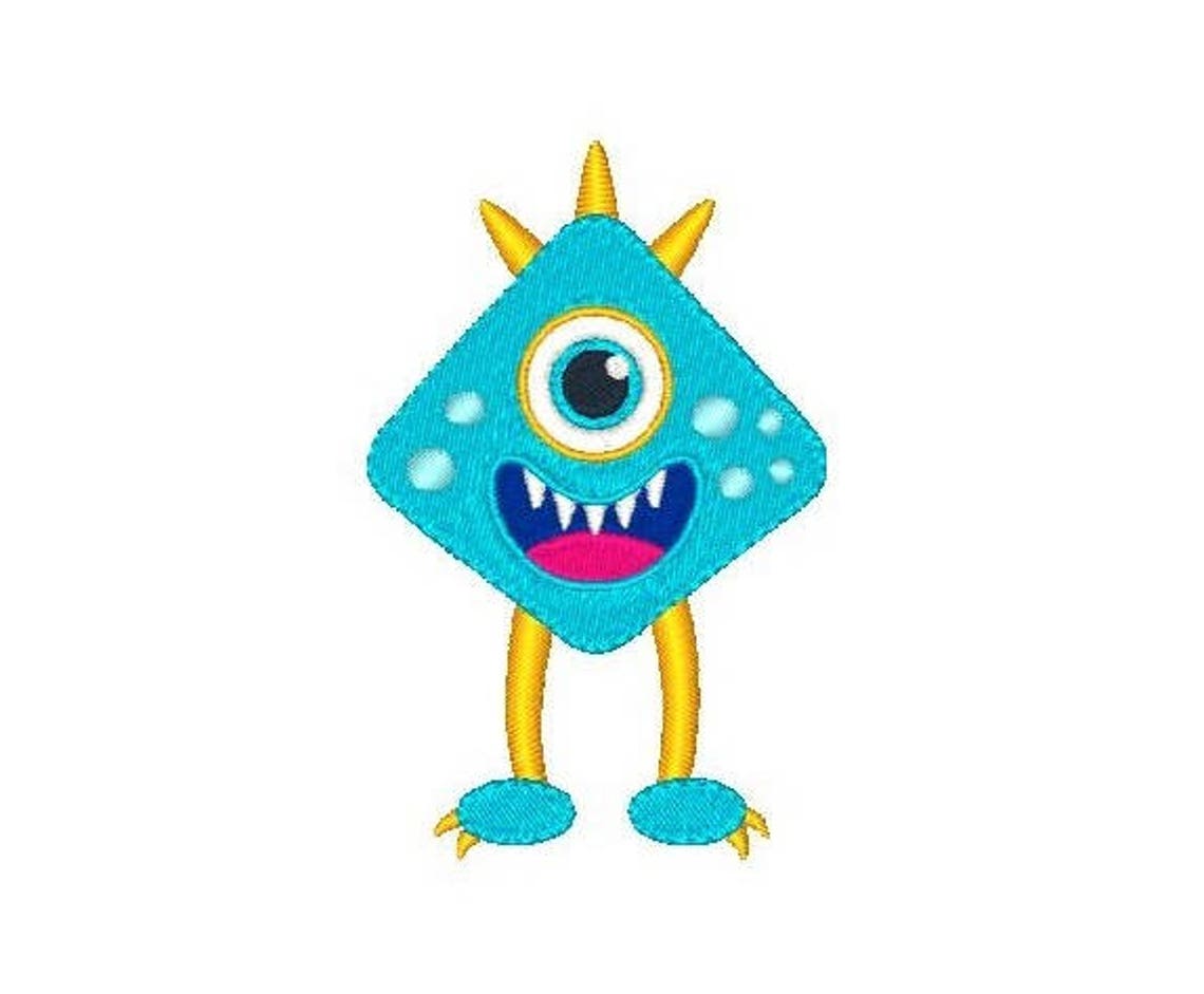 Monster Machine Embroidery Designs, Set of 12 Halloween Monster ...