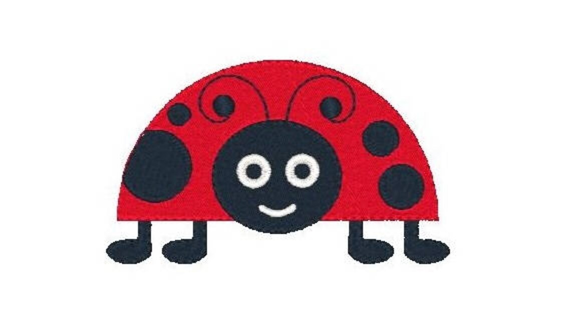 Ladybug Machine Embroidery Designs, Set of 13 Cute Ladybug and Floral ...