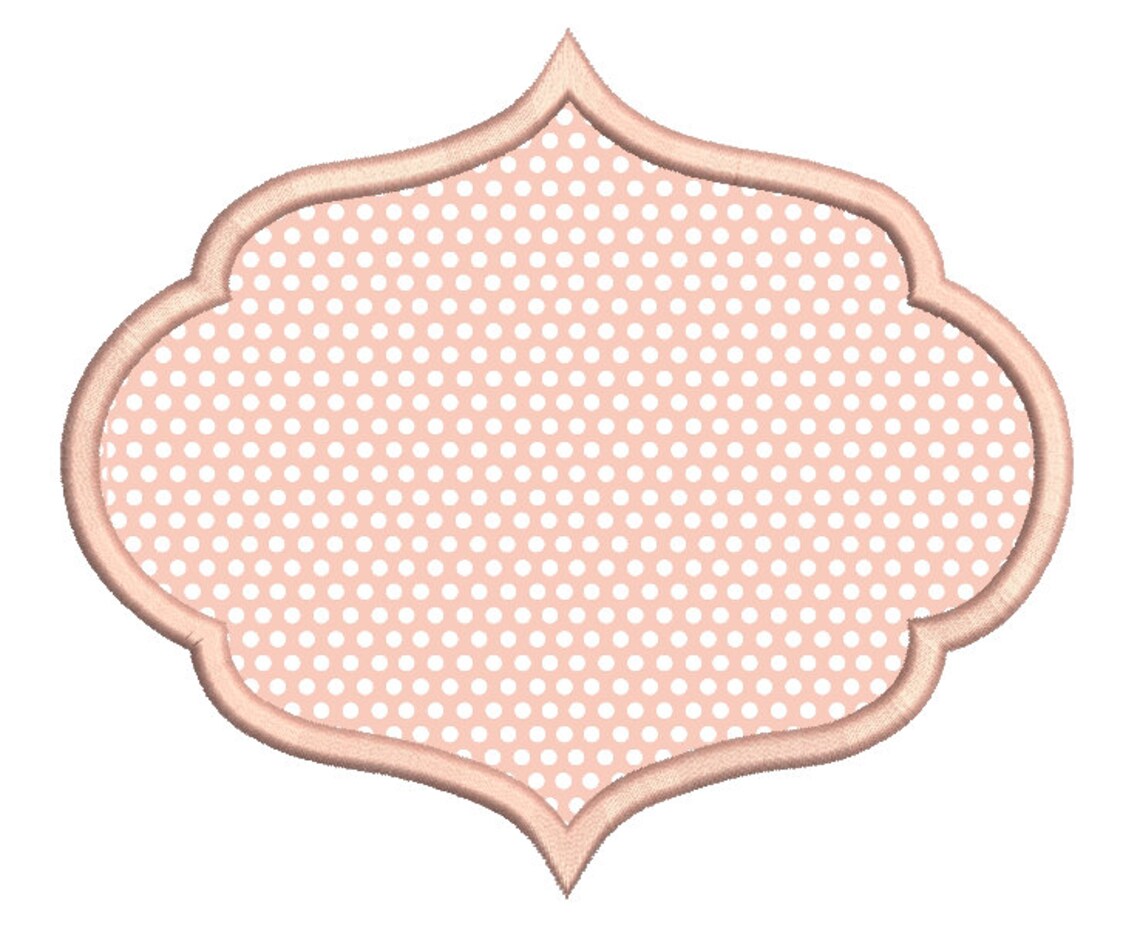 Frames Applique Machine Embroidery Design Set of 6 Applique - Etsy