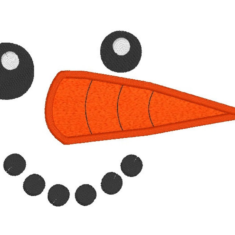 Snowman Face Embroidery - Etsy