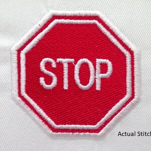 Stop Sign Machine Embroidery Applique Design, Boys, Traffic Signal Fill ...