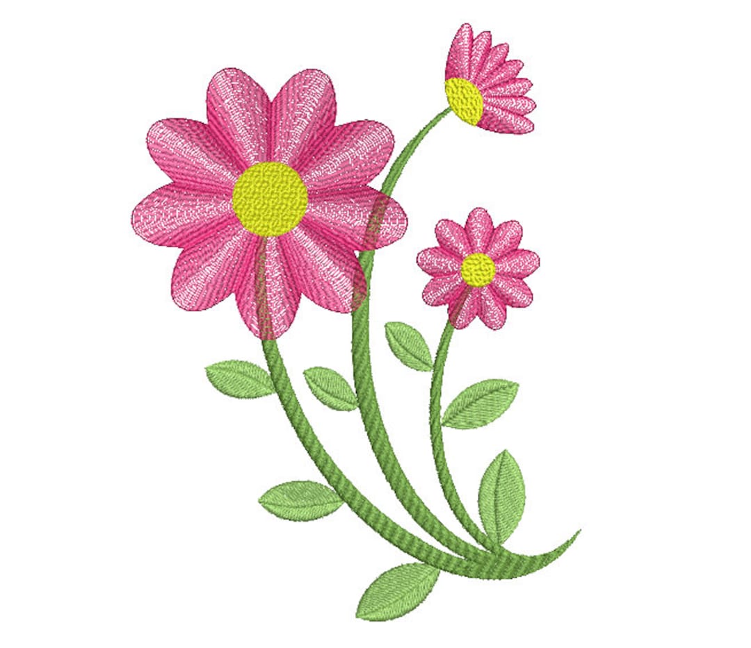 Floral Machine Embroidery Design, Flower Machine Embroidery Design ...