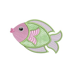 Sea Life Embroidery Applique Designs, Fish, Seaweed, Fish Applique ...