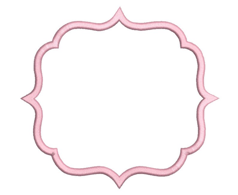 Frames Applique Machine Embroidery Design Set of 6 Applique - Etsy