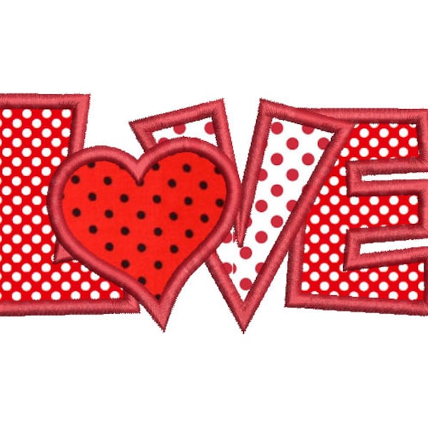 Love Applique Design - Etsy