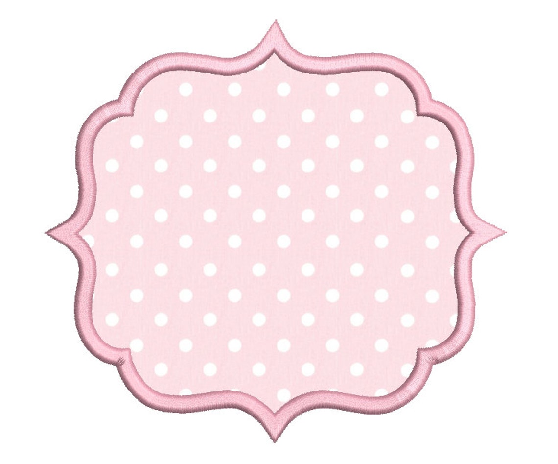 Frames Applique Machine Embroidery Design Set of 6 Applique - Etsy