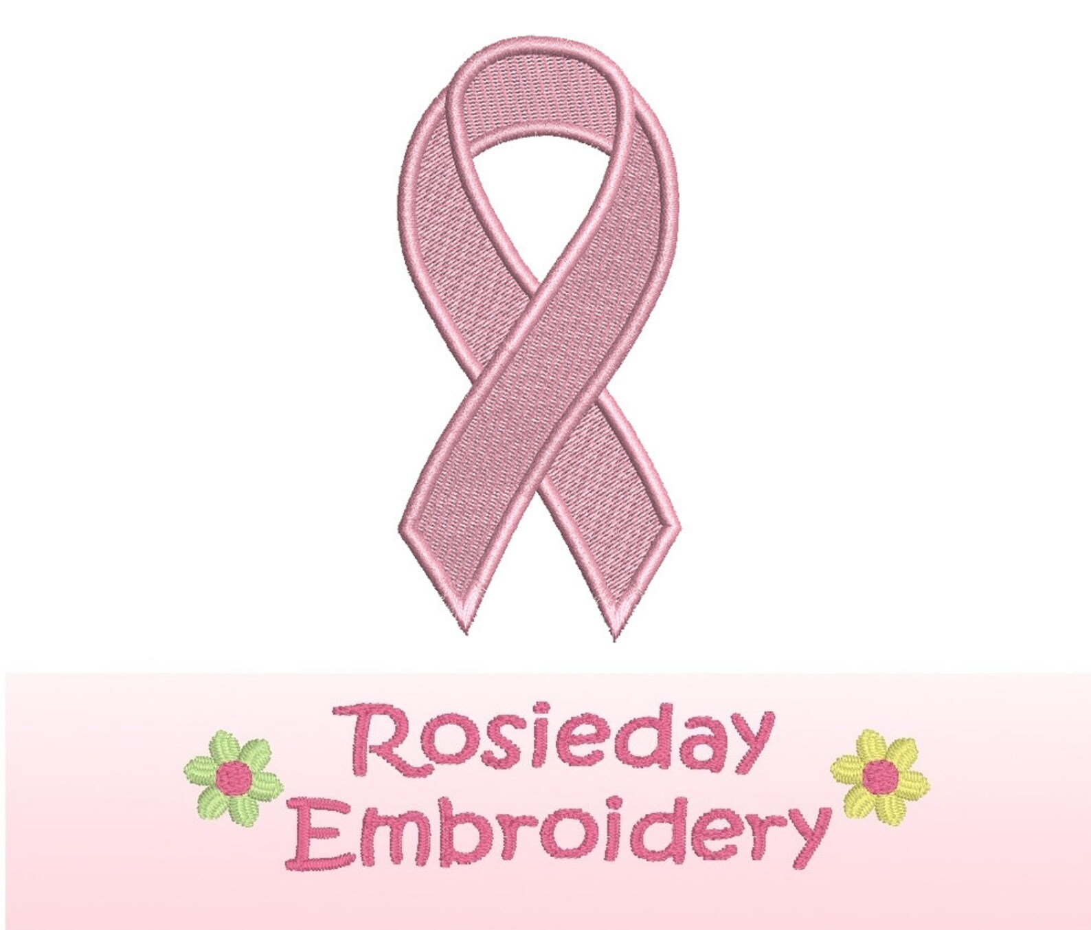 Cancer Ribbon Machine Embroidery Design, Fill Stitch Design, Cancer ...