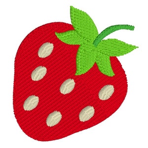 Mini Strawberry Machine Embroidery Design, Fill Stitch Strawberry ...