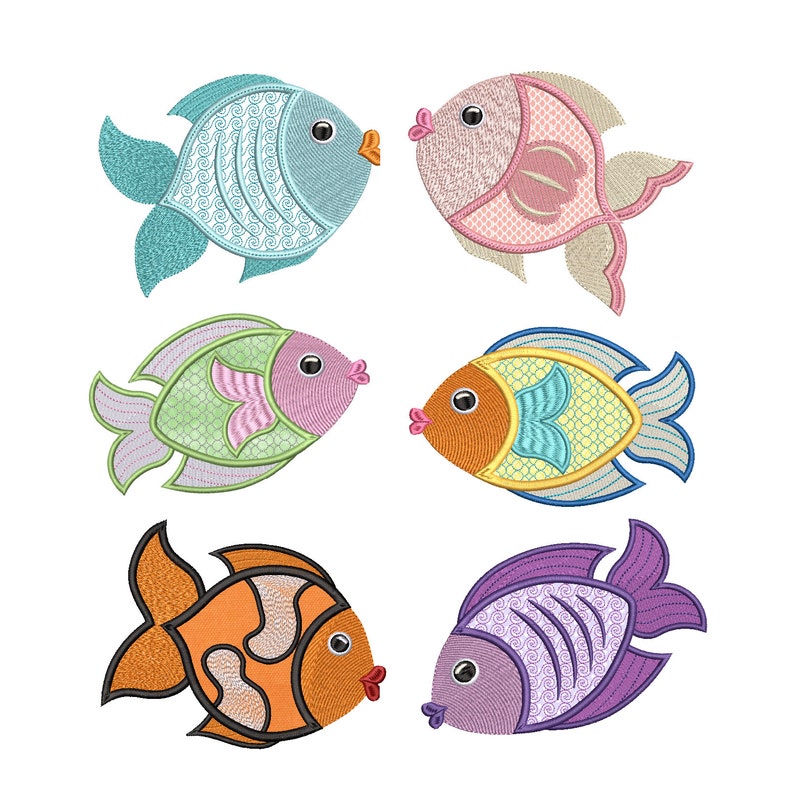 Fish Appliques - Etsy
