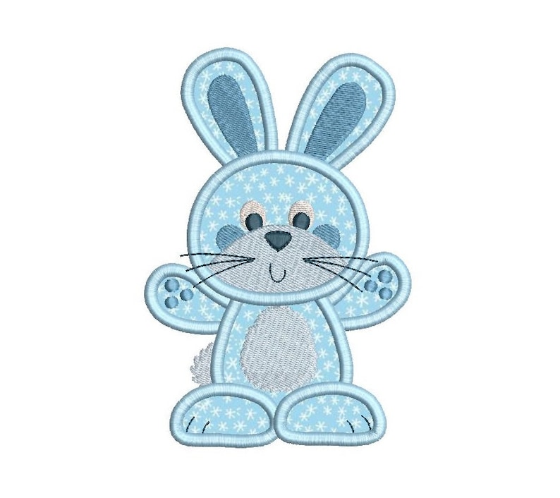 Easter Bunny Embroidery Applique Design Cute Bunny Applique - Etsy