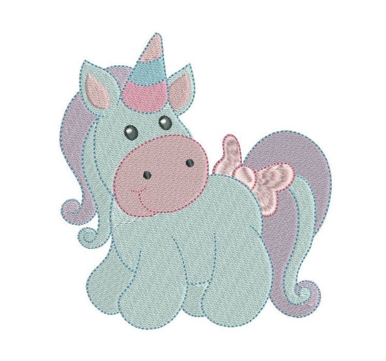 Unicorn Embroidery Design, Mini Unicorn Embroidery Design, Baby Fill ...