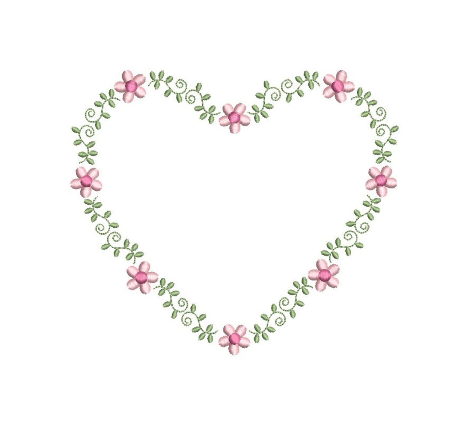 Floral Frames Embroidery Designs Set of 6 Frames Monogram - Etsy