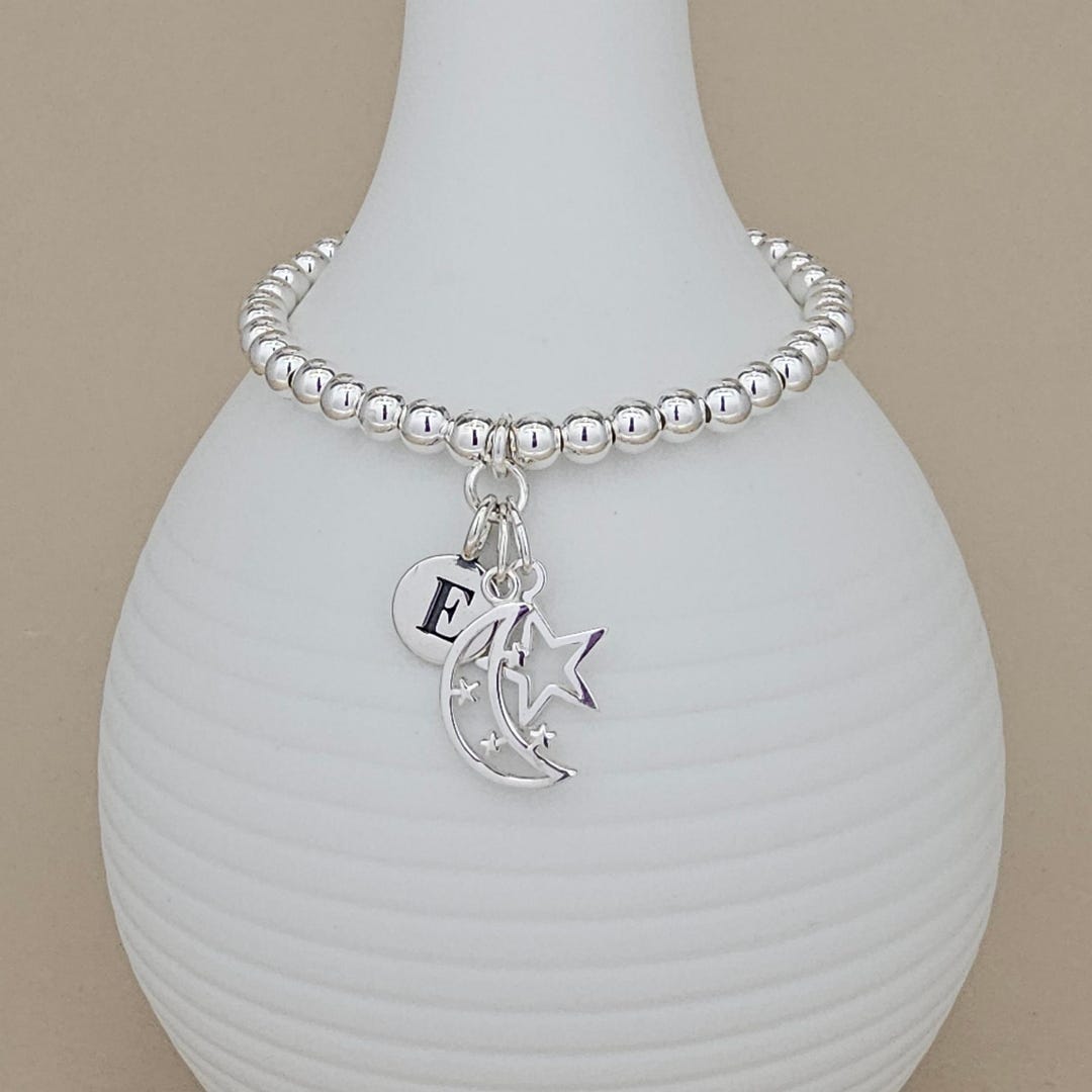Personalised Children's Eid Moon and Star Bracelet - Etsy
