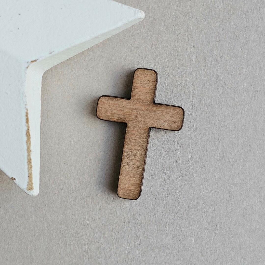 Wooden Cross Pocket Token - Etsy