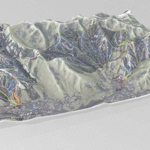 Topographic Map Model - Etsy
